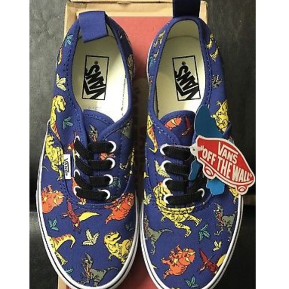 Vans | Shoes | Vans Kid Dinosaur Authentic Elastic Lace Shoes | Poshmark